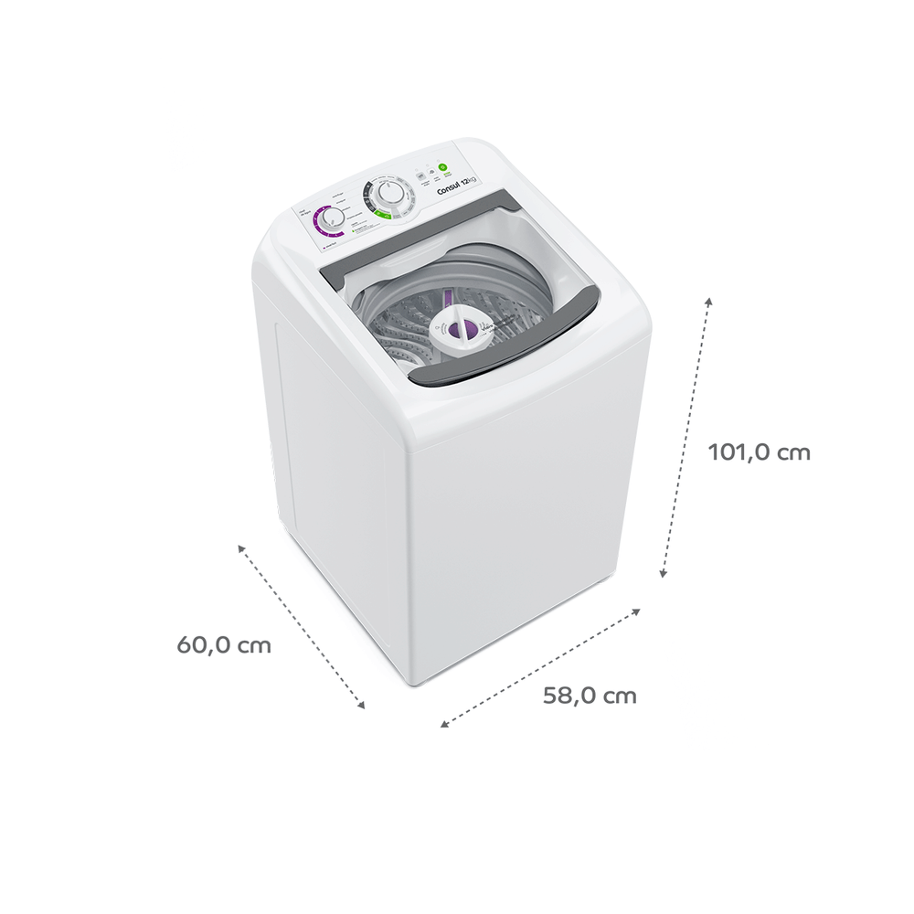 Máquina de Lavar Consul 12 kg Branca com Dosagem Econômica e Ciclo ...