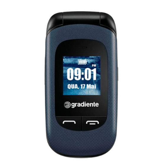 Telefone Celular Gradiente Flip Neo S GFP105 - Preto - sipolatti
