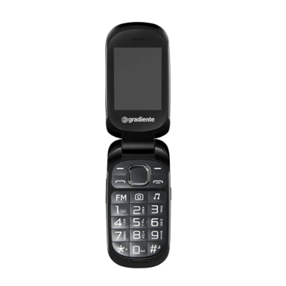 Telefone Celular Gradiente Flip Neo S GFP105 - Preto - sipolatti