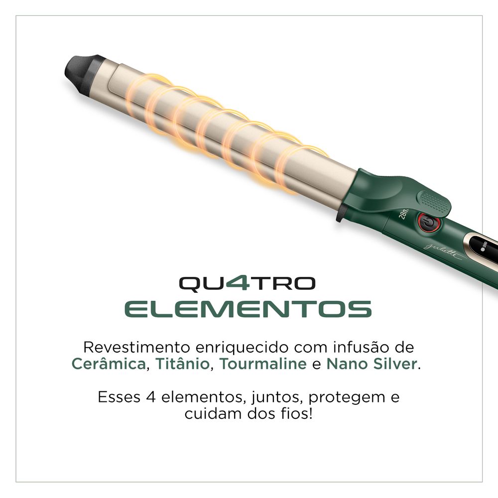 Modelador de Cachos By Juliette, Mondial, Verde Oliva, 70W, Bivolt - MC ...